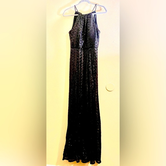 Bill Levkoff | Dresses | Black Sequin Bill Levkoff Bridesmaid Dress ...